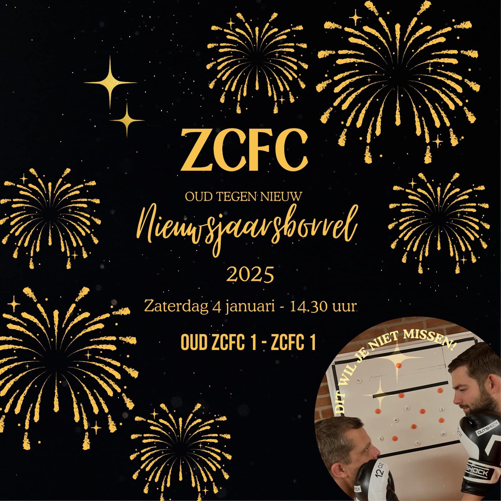 4 januari 2025 nieuwjaarsborrel bij ZCFC: oud tegen nieuw! | ZCFC